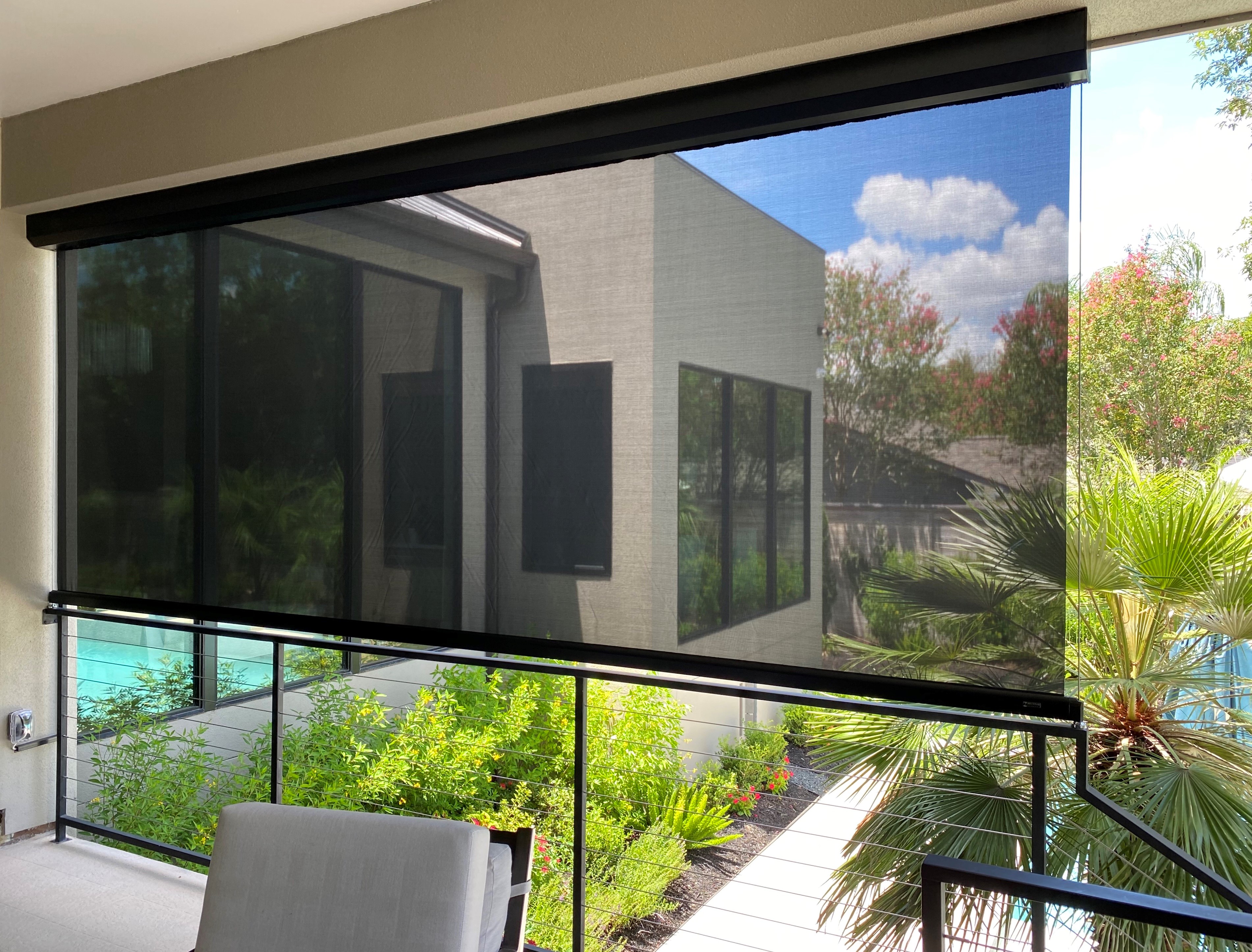 Retractable Patio Screens Houston - Motorized Porch Screens | The Shade ...
